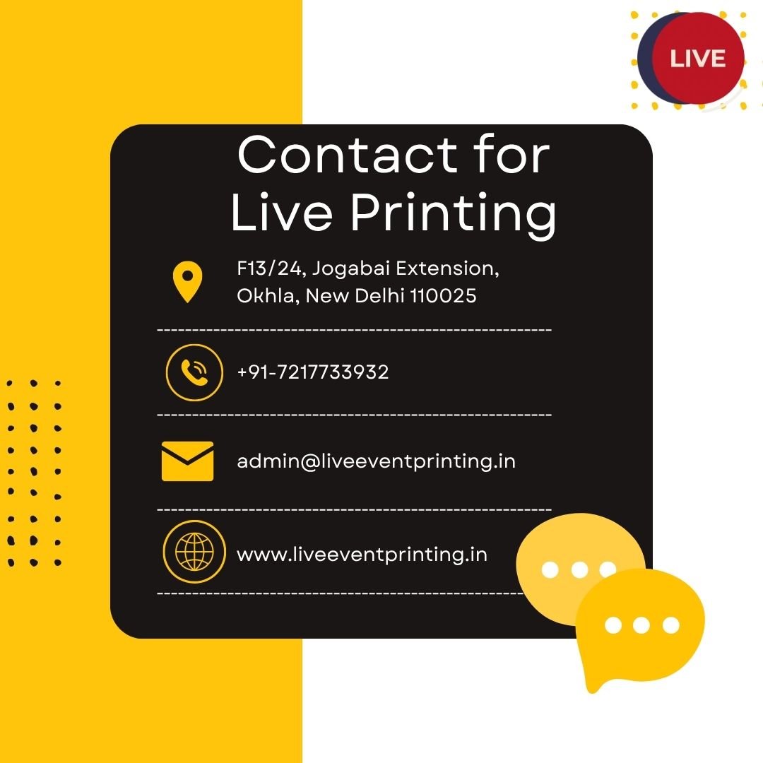 Contact for Live Printing - Let’s Bring Live Printing to Your Event!
